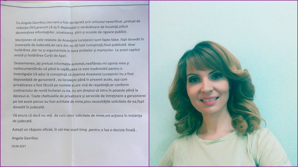 EA.md oferă dreptul la replică jurnalistei Angela Gavriliuc-Balan - ea.md