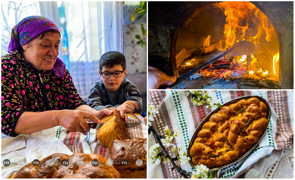 Tradiția cozonacilor rumeniți pe vatră, păstrată la Ghindești. O ...