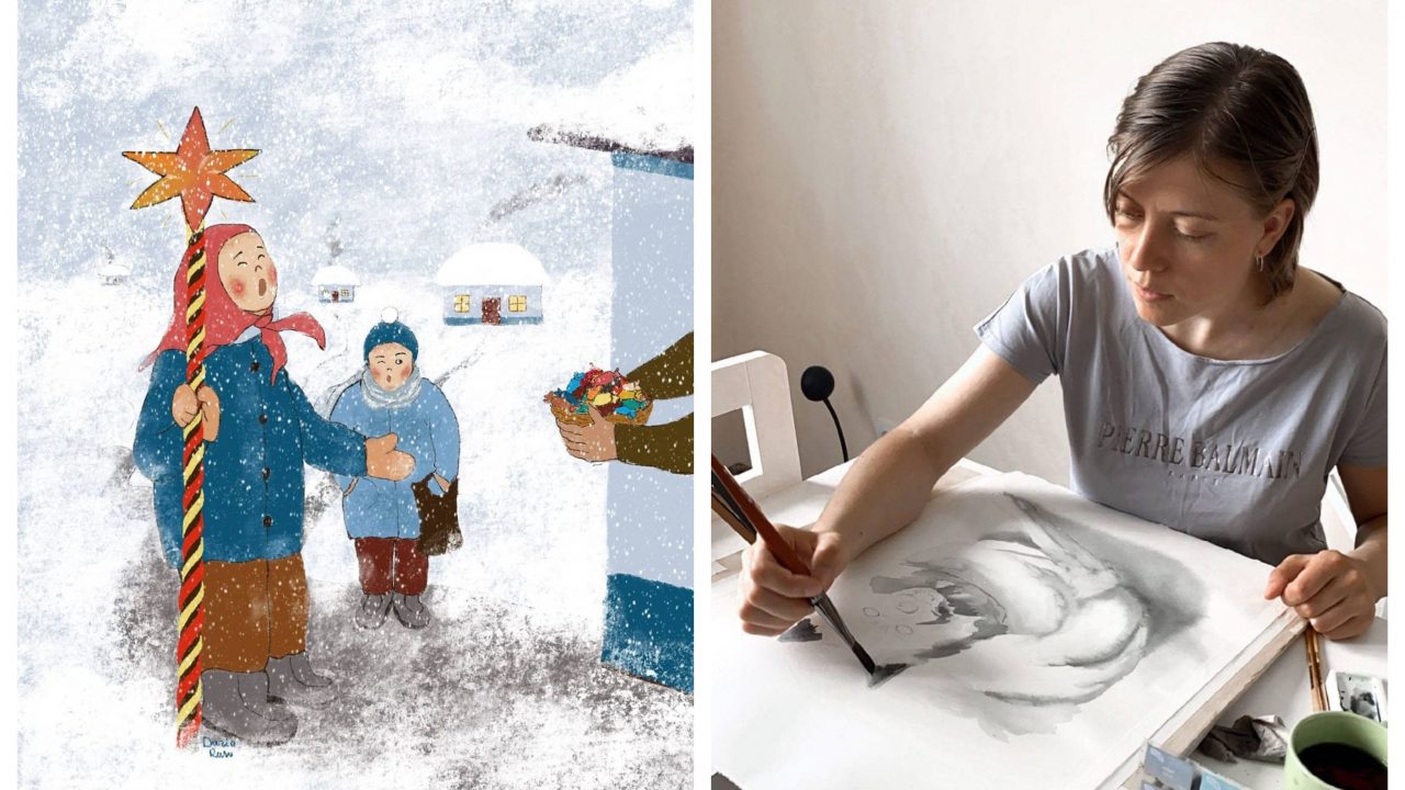 Cărți poștale cu imagini din copilărie! Pictorița Daria Rusu vrea să ...