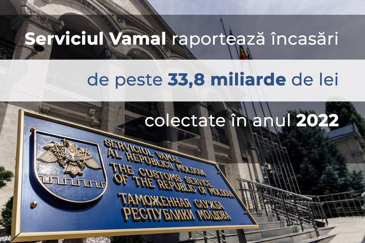 Câte încasări raportează Serviciul Vamal pentru anul 2022? - ea.md