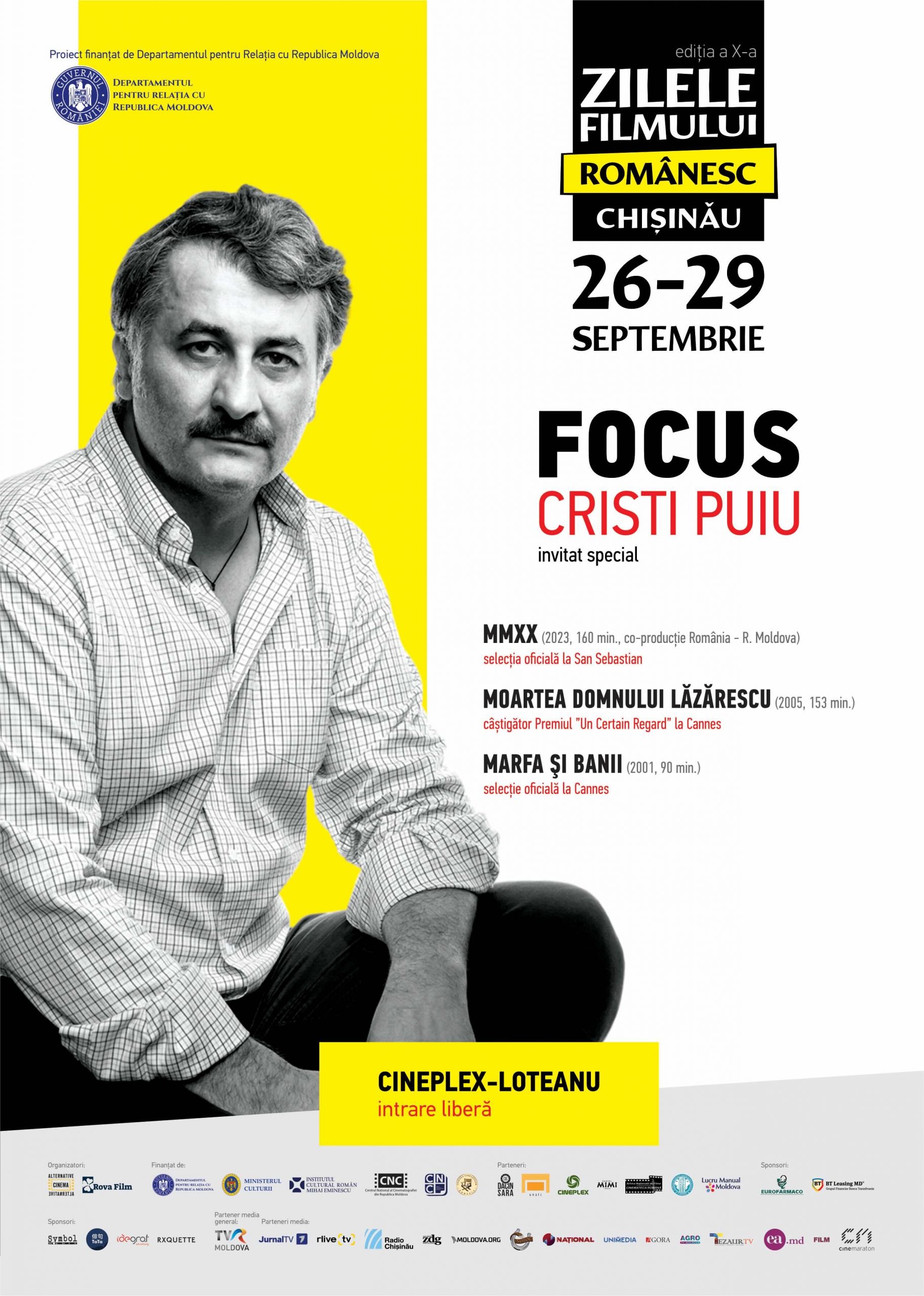 Regizorul Cristi Puiu, invitatul special al ediţiei a zecea a ZFR Chişinău - ea.md