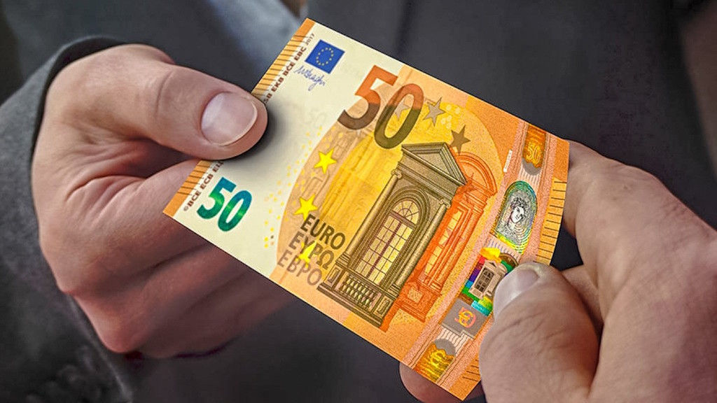 Începând din aprilie, bancnotele de 20 și 50 de euro în formatul actual ...